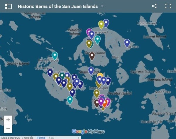 January 2017: BARN MAPS! | Historic Barns of the San Juan Islands